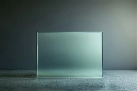 Rectangular Glass Nameplate Mockup Premium Ai Generated Image