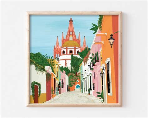 San Miguel De Allende Art Print Vero Illustrates