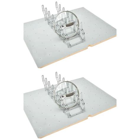 Rev A Shelf Kitchen Drawer Lid Organizer For Drawer Peg Boards 2 Pack 2 X 5DLD 1 CR The Home