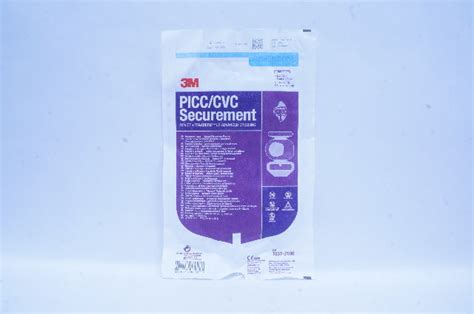 3m 1837 2100 Picc Cvc Securement Device Dressing 2 X 2 1 8in X