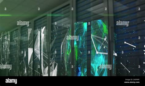 Image Of Screens Of Network Of Connections And Plexus Networks Against