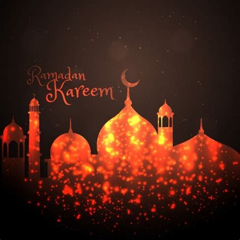 Креативный дизайн мечети сделаны с блестками | Бесплатно векторы