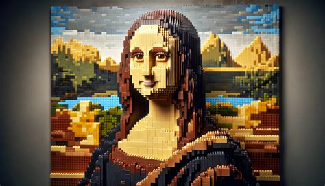 Mona Lisa Reimagined A Lego Masterpiece By Quantumreel On Deviantart