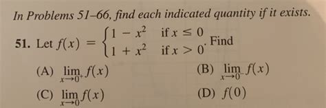 solved in problems 51 66 find each indicated quantity if it