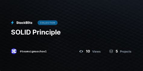 solid principle by teamsigmaschool stackblitz