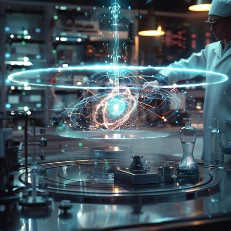 Quantum Teleportation Experiment In Scientists Lab Premium Ai