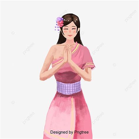 รูปการไหว้ ไทย Png ประเทศไทย สาวภาพ Png และ Psd สำหรับดาวน์โหลดฟรี โลโก้ภาพถ่าย สาว ไทย