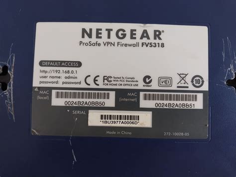 Netgear Fvs Prosafe Vpn Firewall Aeliya Marine