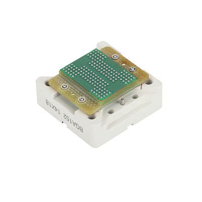 China Nand BGA BGA Test Socket With Interposer And Removable Lid For Debug Validation Of
