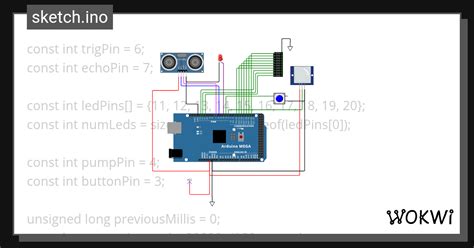 Water Level Start Stopp Pump Wokwi Esp32 Stm32 Arduino Simulator