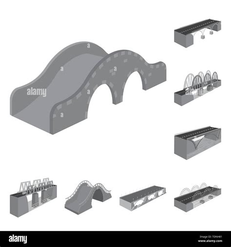 Isolated Object Of Connection And Crossing Sign Set Of Connection And Design Stock Symbol For