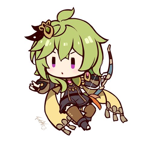 Collei Genshin Impact Drawn By Langbazi Danbooru