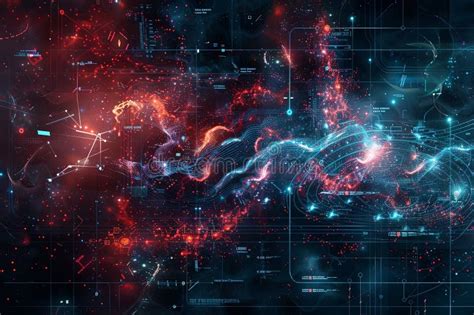 An Abstract Illustration Depicting The Intricate And Dynamic Nature Of Big Data Processing