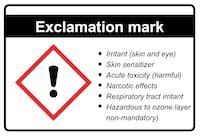 Exclamation Mark Pictogram Ghs