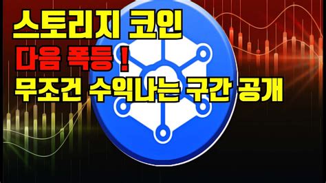 스토리지 코인 다음 폭등 수익구간 짚어드립니다 Youtube