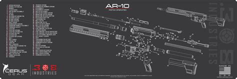 Ar 10 Schematic Rifle Cleaning Mat