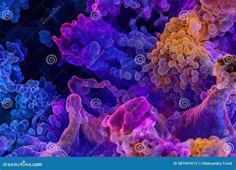 Nano Molecular Cell Strong Increase In Cellular Processes Stock Image Image Of Small Cell