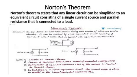 dc circuits nortons theorem problems meaning ppt