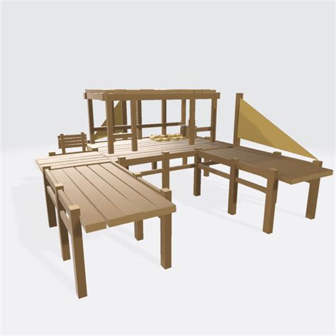 Shipping Port Low Poly 3d Model Free Glb Download Get3dmodels