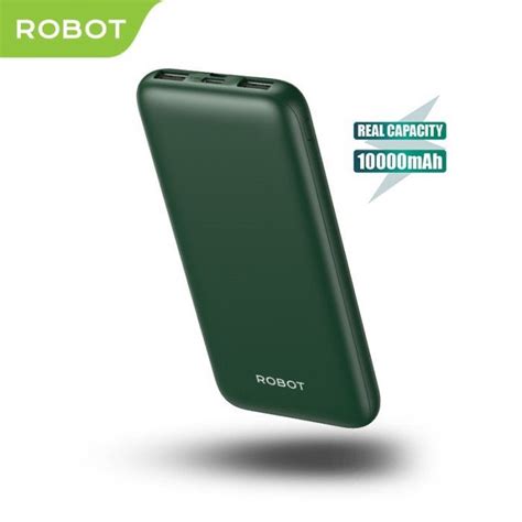 Power Bank Robot Powerbank Rt12 10000 Mah Dual Input Output Slim Original Hijau Lazada Indonesia