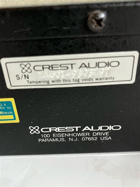 Yahooオークション Crest Audio La601 ステレオ パワーアンプ 通電