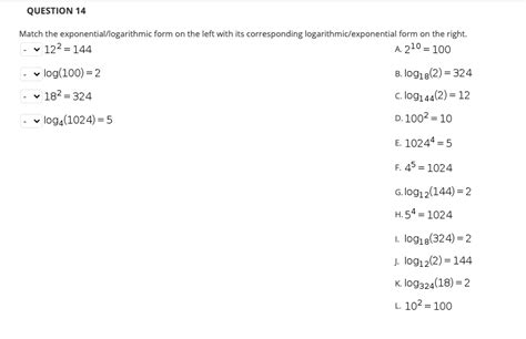 Logarithm To Exponential Form