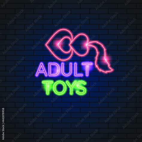 Abstract Sex Shop Heart Adult Toys Neon Light Electric Lamp Background