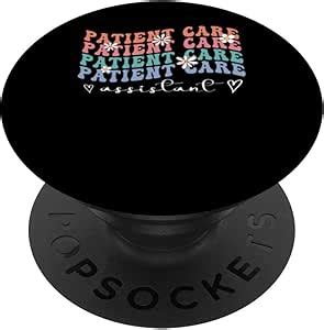 Amazon Com Funny Groovy PCA Appreciation Patient Care Assistant Nurse PopSockets Swappable