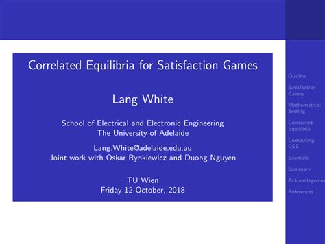 Pdf Bayesian Rationality In Satisfaction Games A Framework For