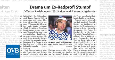 Drama Um Ex Radprofi Stumpf Ovb Heimatzeitungen