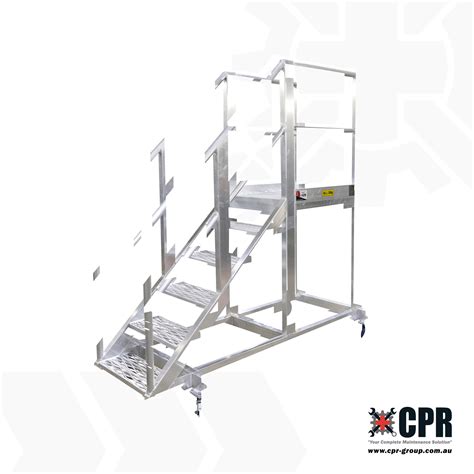 6 Step Eh3500 Engine Bay Aluminium Access Platform Cpr Fabrication