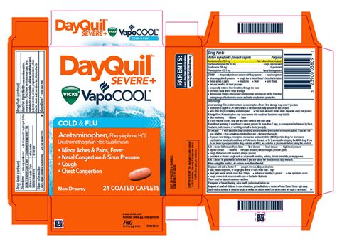 Dayquil Severe Plus Vicks Vapocool Images Ndc37000 524