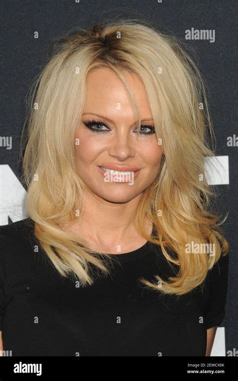 Pamela Anderson Saint Laurent At The Palladium Held At The Hollywood Palladium Stock Photo Alamy