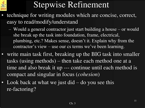 Ppt Ch3 Classes And Stepwise Refinement Powerpoint Presentation Id9500886