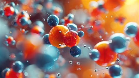A Colourful Image Of Many Spheres Of Different Colours And Sizes Forming A Molecule Premium Ai