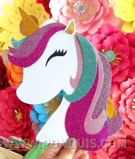 Moldes Para Realizar Lindo Unicornio Decorativo Galería Ponquis