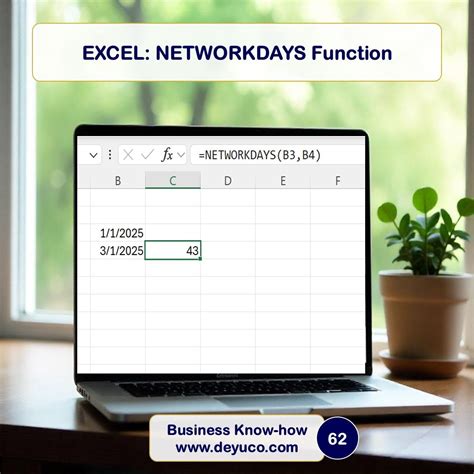 The Networkdays Function In Excel Is A Powerful Tool For Calculating