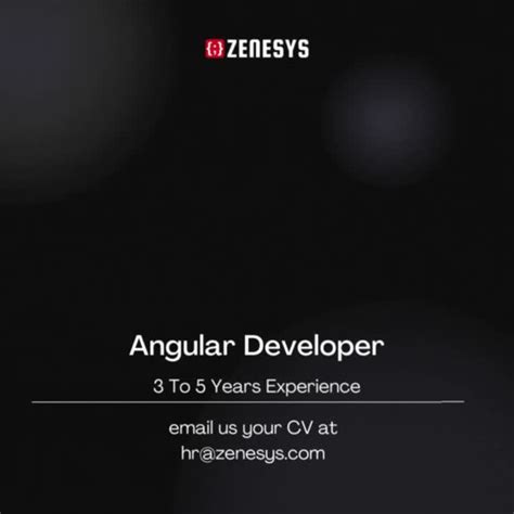 hiringnow angulardeveloper techjobs zenesyscareers noidaopportunities zenesys solutions inc