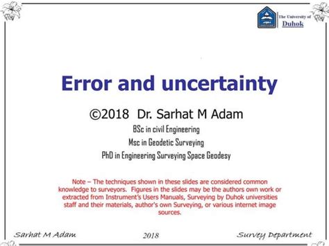 Theory Of Errors Pptx Physics Science