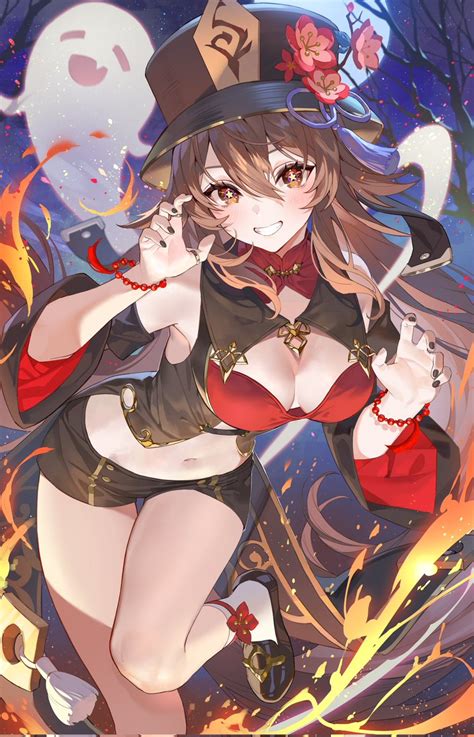 Genshin Impact Waifu On Twitter 👻🔥 Genshinimpact 原神 Hutao 胡桃