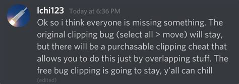 Update About The Clipping Being Removed Clipping Will Stay But A New Version Of Clipping Will