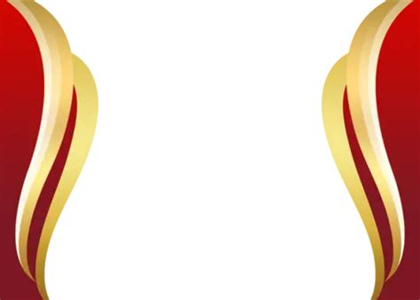 Red Gradient And Golden Curve Wave Vector Abstract Red Wavy Curve Golden Wave Png And Vector