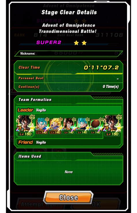 All Heil The Yosha Man Burst Mode Vs Gogeta Over 6000 With Only Vegito R Dbzdokkanbattle