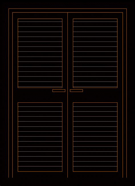 Classic Door Elevation Dwg 4 53 Kb Cad Library