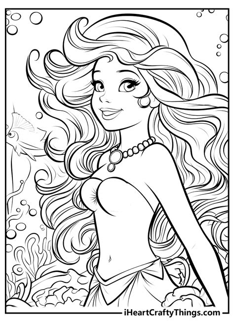 Free Free Printable Coloring Pages Disney Ariel Download Free Free
