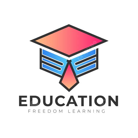 Smart Education Logo Design Concept For Learning With Hat And Tie