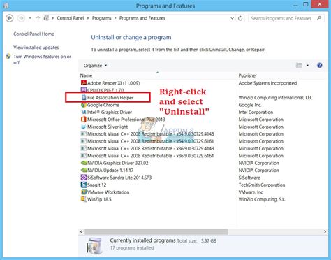 How To Uninstall File Association Helper
