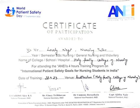 Lovely Negi On Linkedin Training Program On International Patient Safety Goals