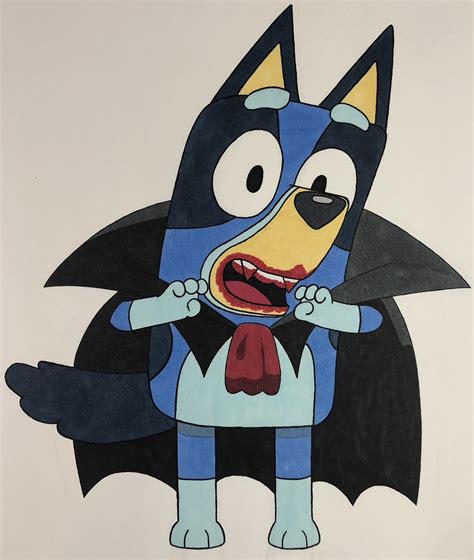 Vampire Bluey By Johnwyldstylehtf On Deviantart