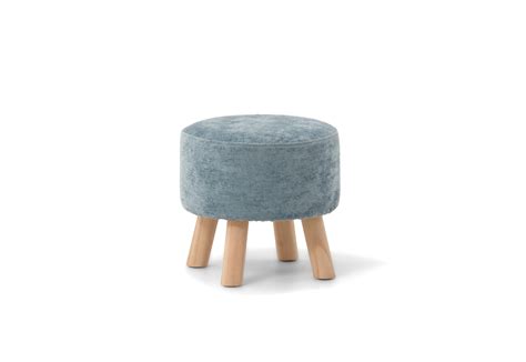 Texture Blue Yoshi Fabric Stool
